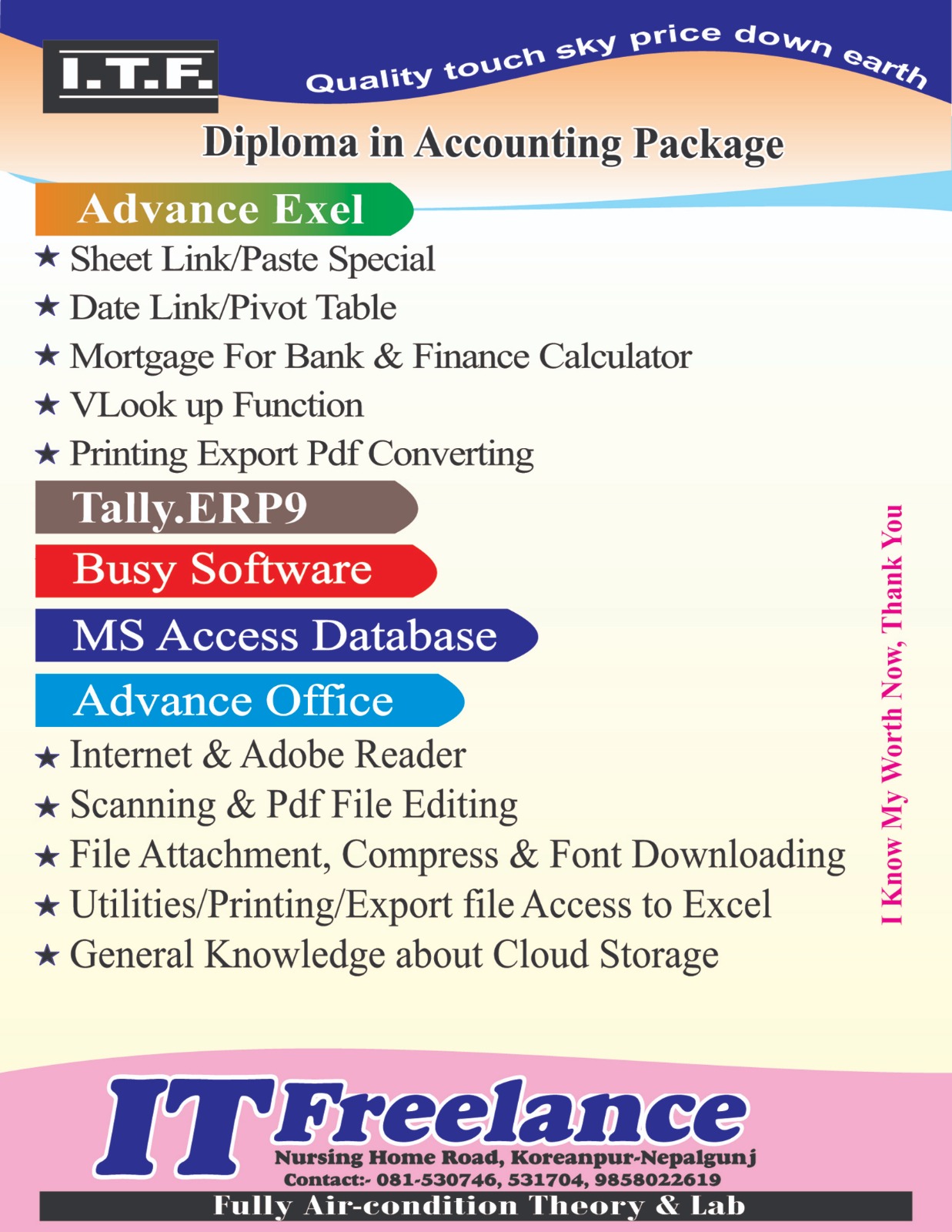 IT Freelance Best Computer Institute in Nepalgunj || Banke || Nepal
